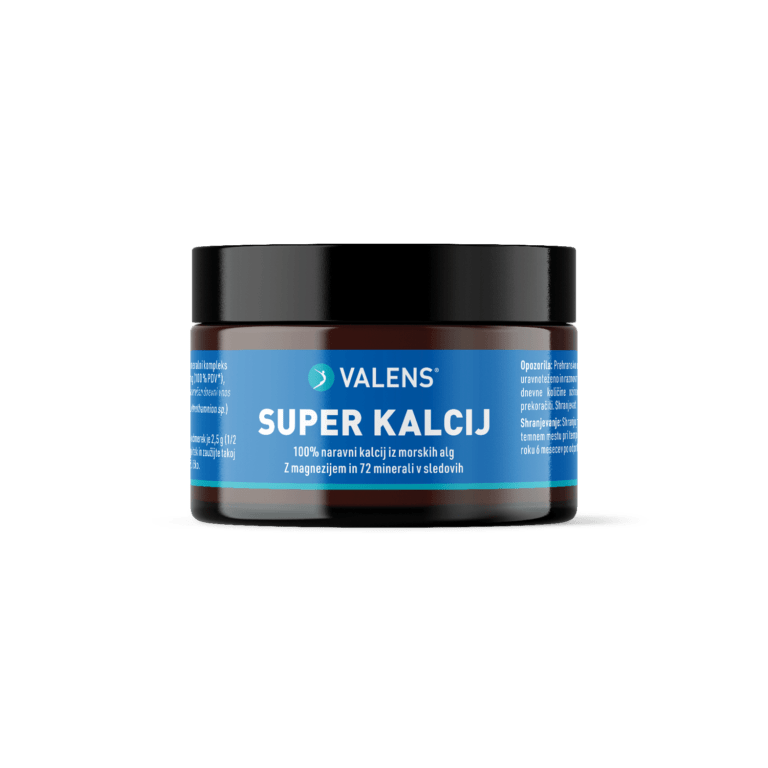 Valens Super Kalcij v prahu - Naraven kalcij Aquamin